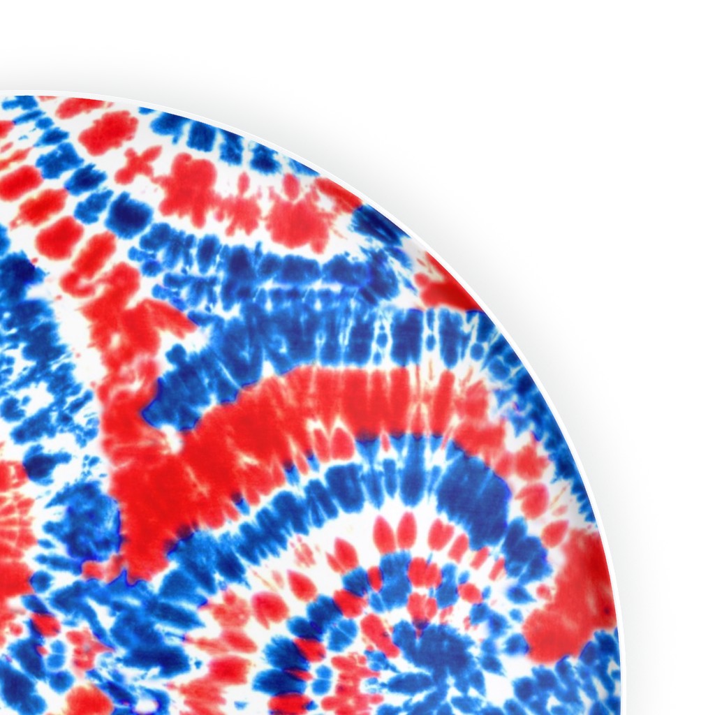 Tie Dye - Red White and Blue Salad Plate | Shutterfly
