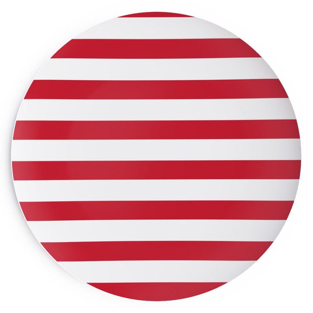 Stripes - Red and White Salad Plate | Shutterfly