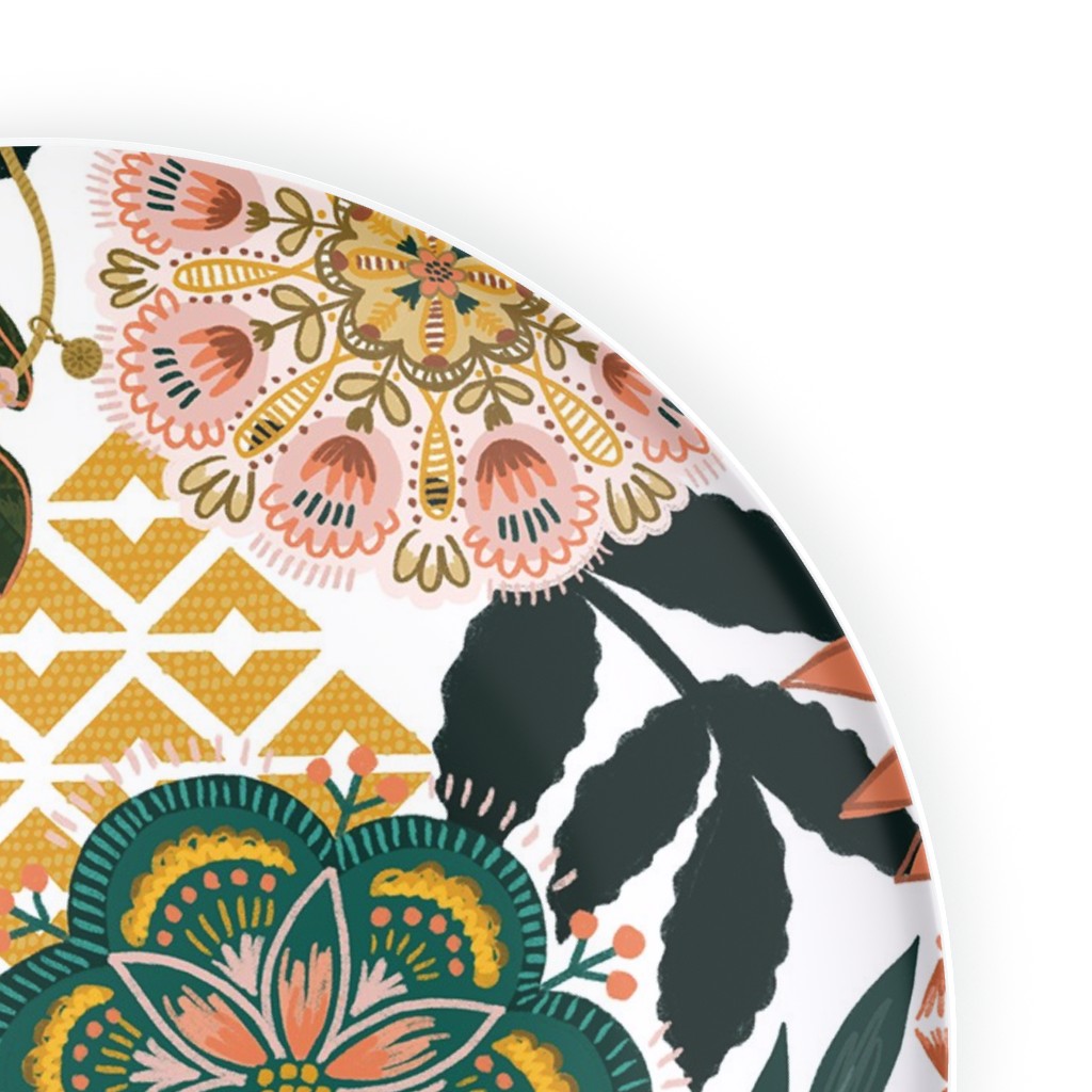 Boho Tropical - Floral - Multi Light Salad Plate | Shutterfly