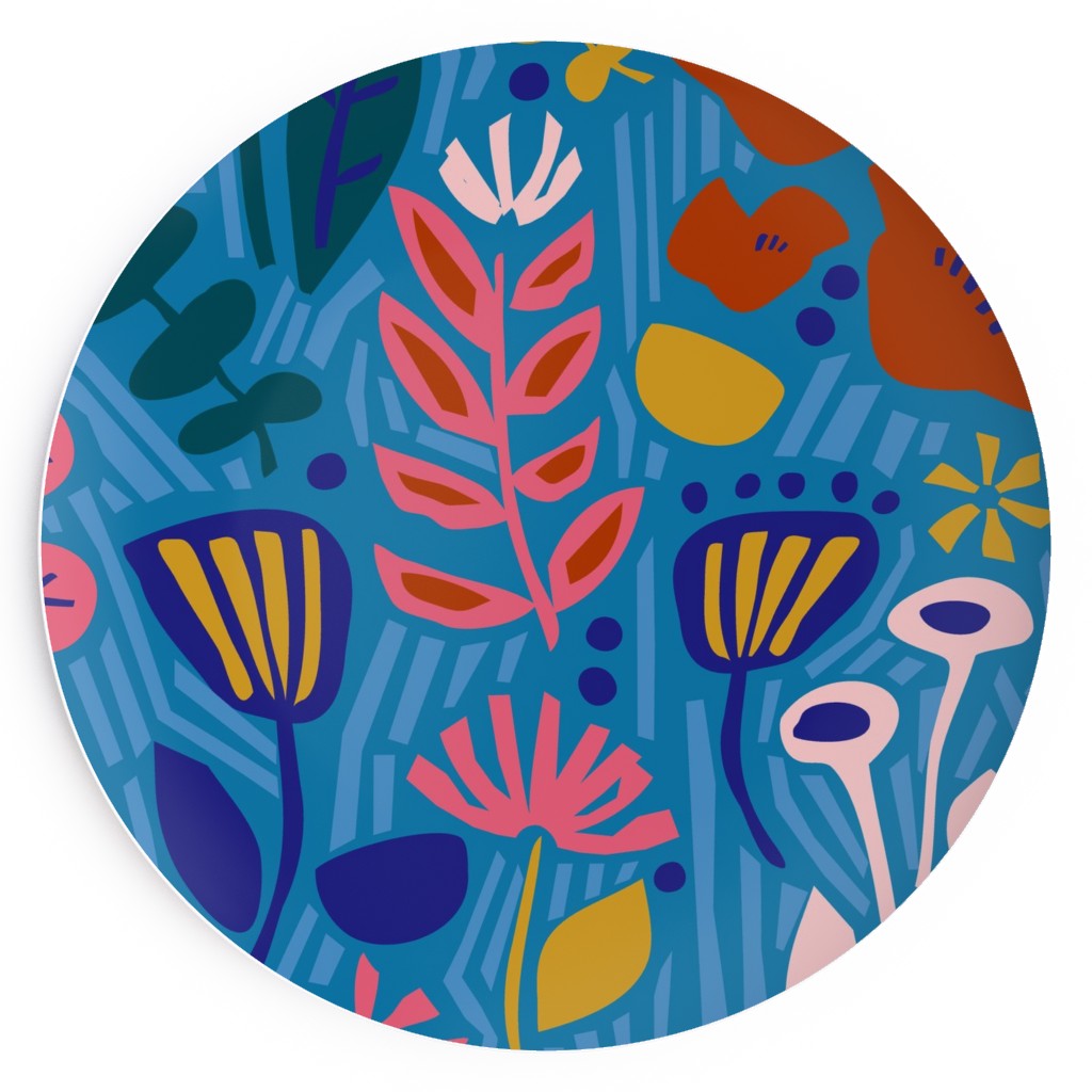 Paper Cut Floral Garden Salad Plate | Shutterfly