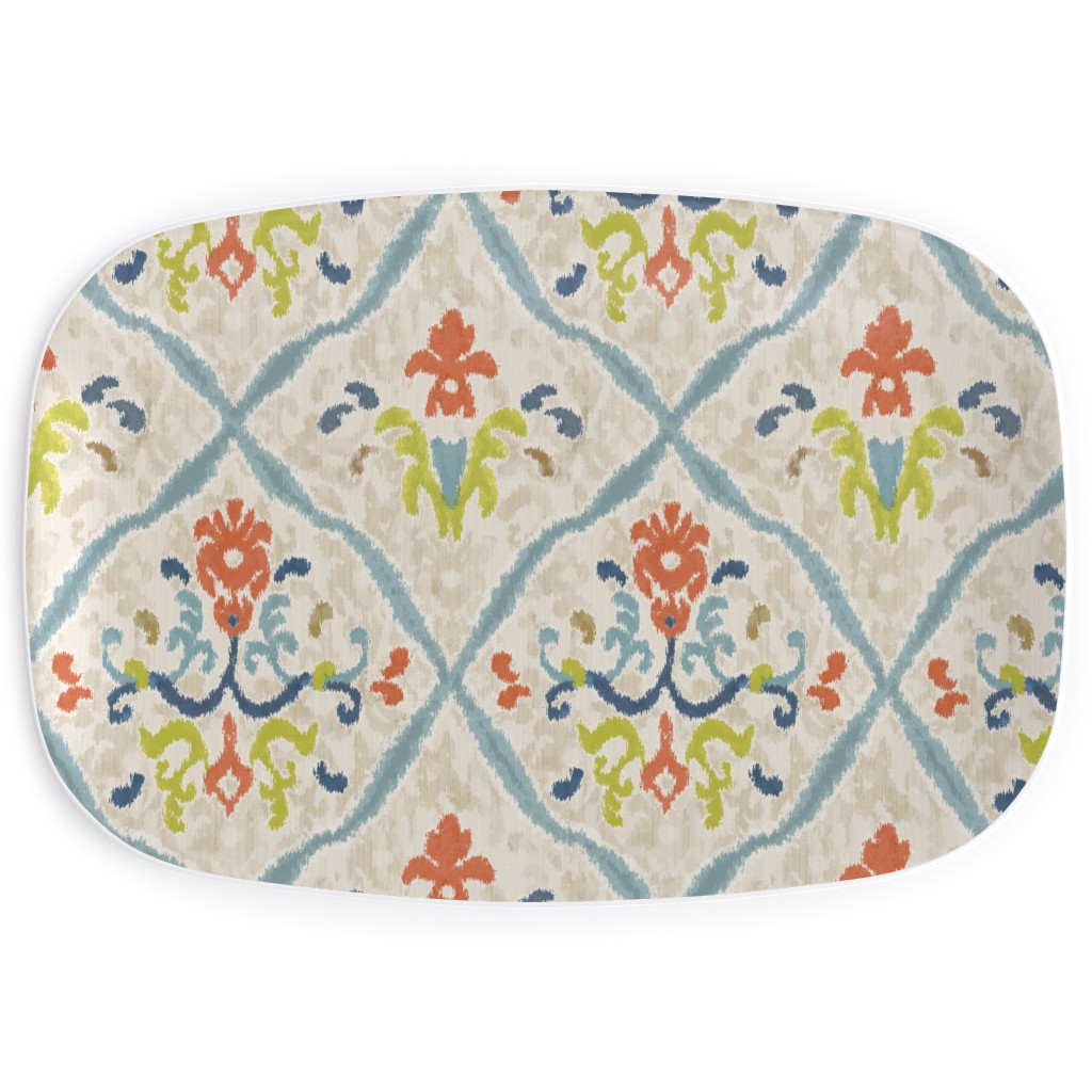 Manor Ikat Damask - Multi Serving Platter | Shutterfly