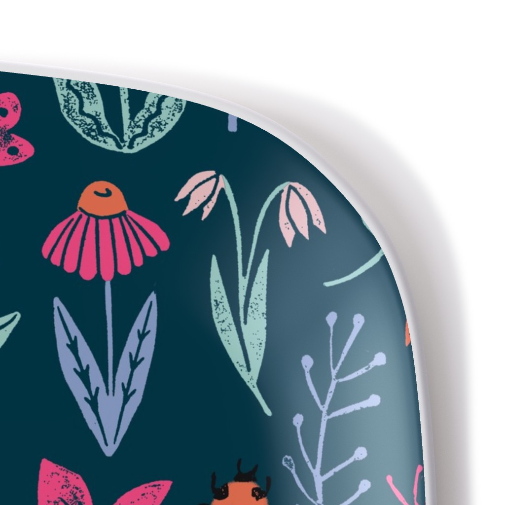 Spring Botanicals Linocut - Multi Serving Platter | Shutterfly