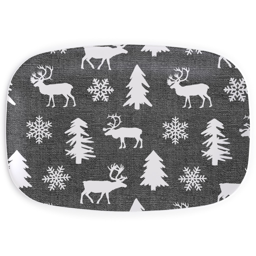 Winter Forest on Canvas Serving Platter | Shutterfly