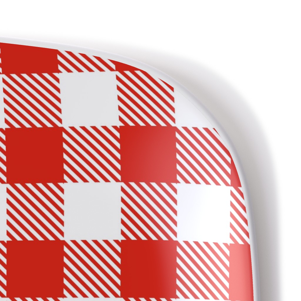 Red Gingham Pattern Serving Platter | Shutterfly