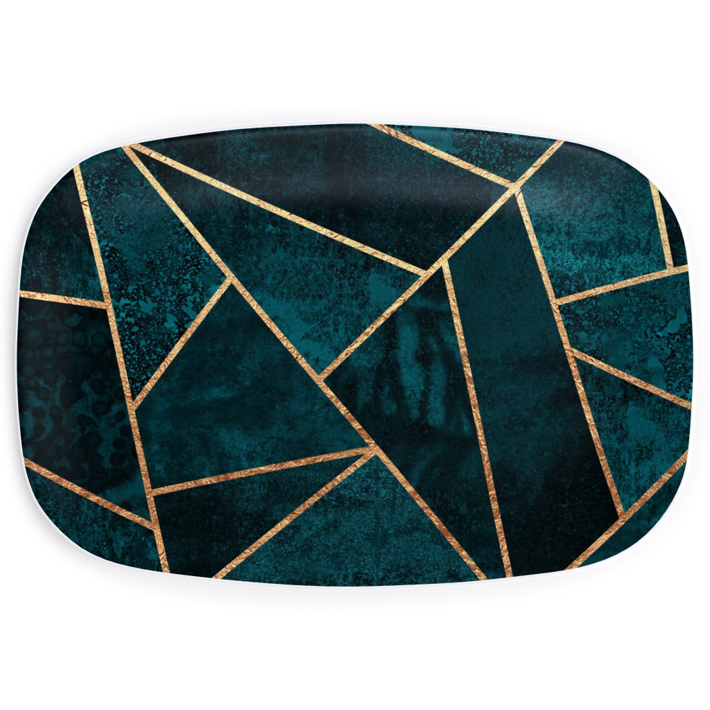 Deep Teal Stone Serving Platter | Shutterfly