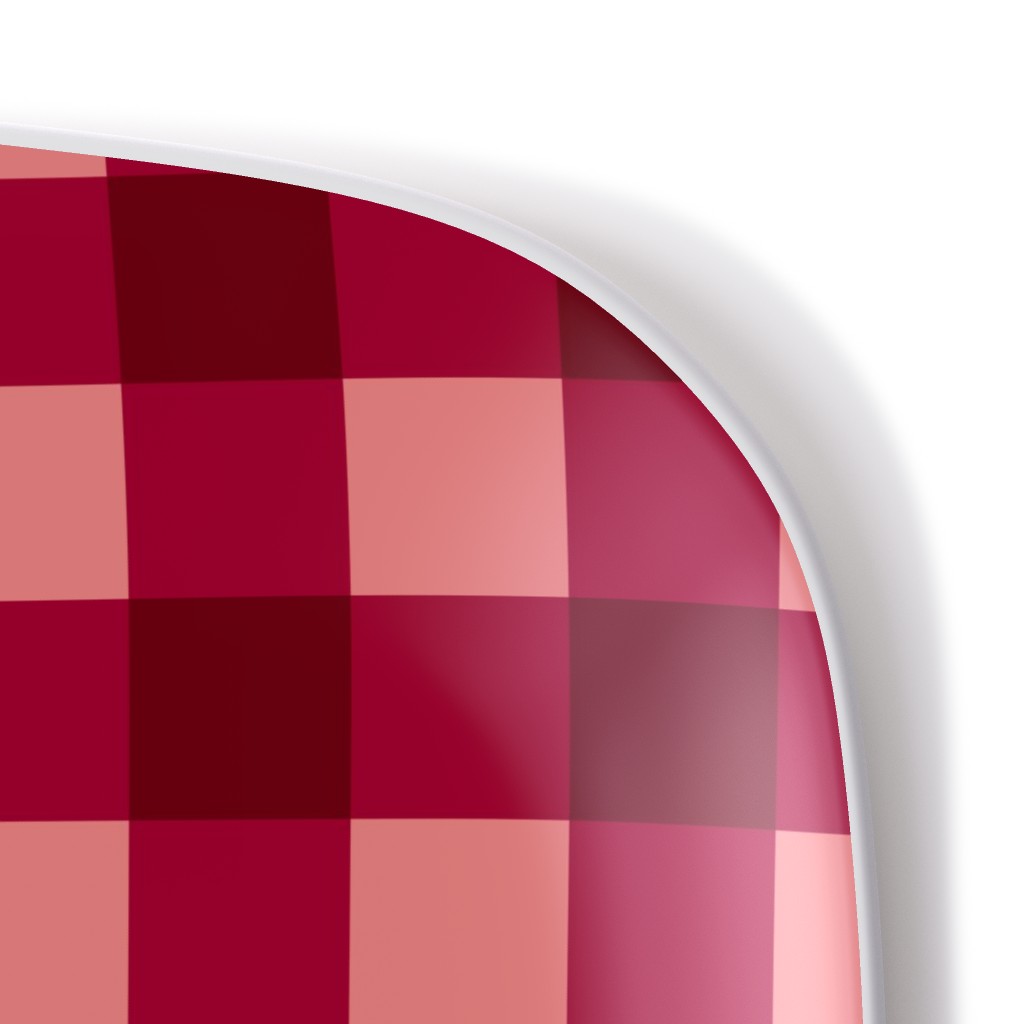 Gingham Check - Red and Pink Serving Platter | Shutterfly