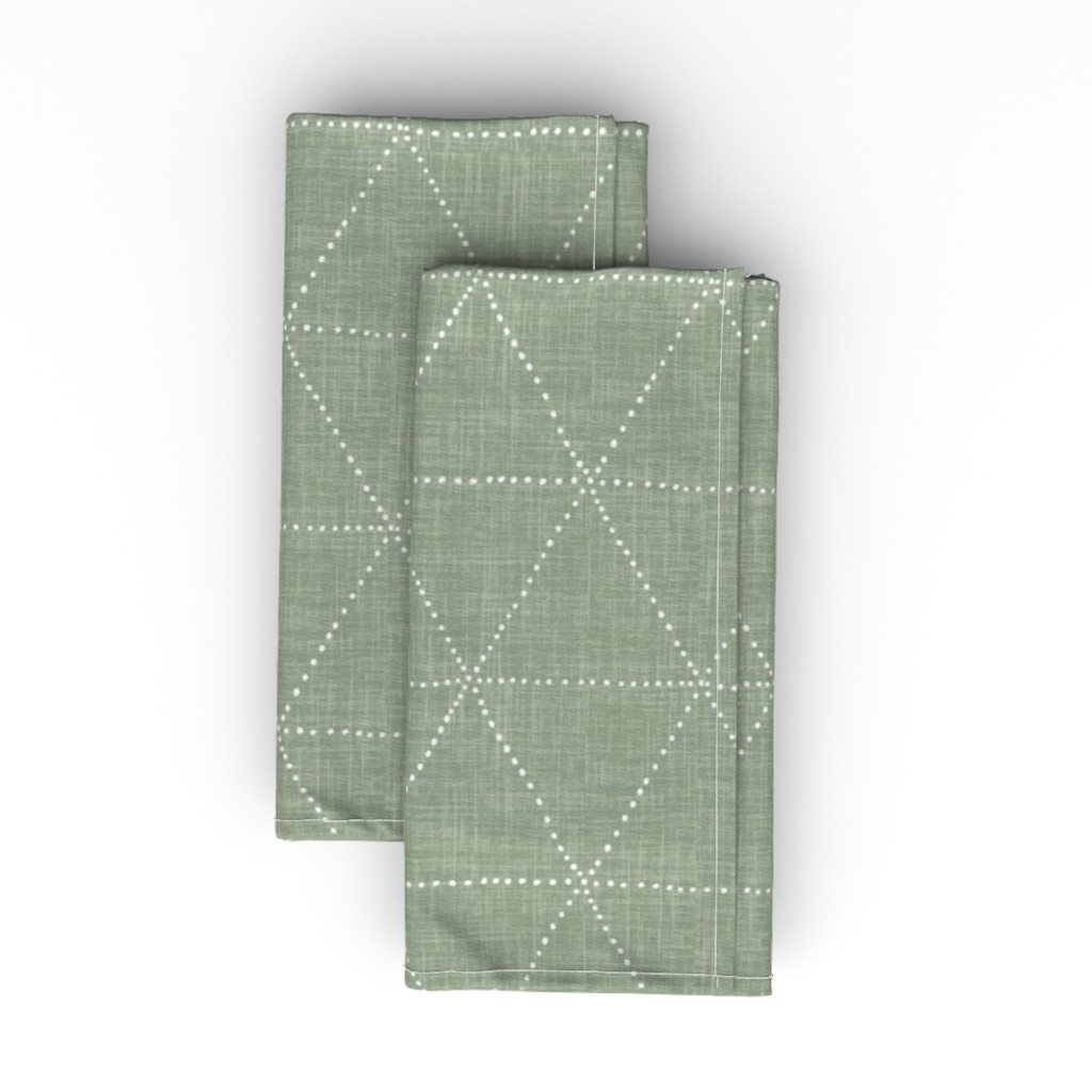 Boho Triangles - Sage Cloth Napkin | Shutterfly