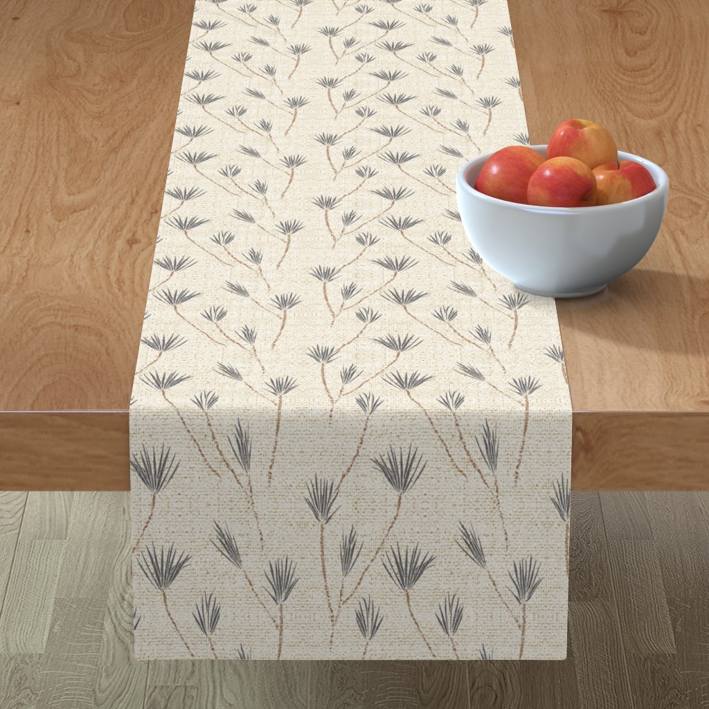 Earthen Palm - Neutral Table Runner | Shutterfly