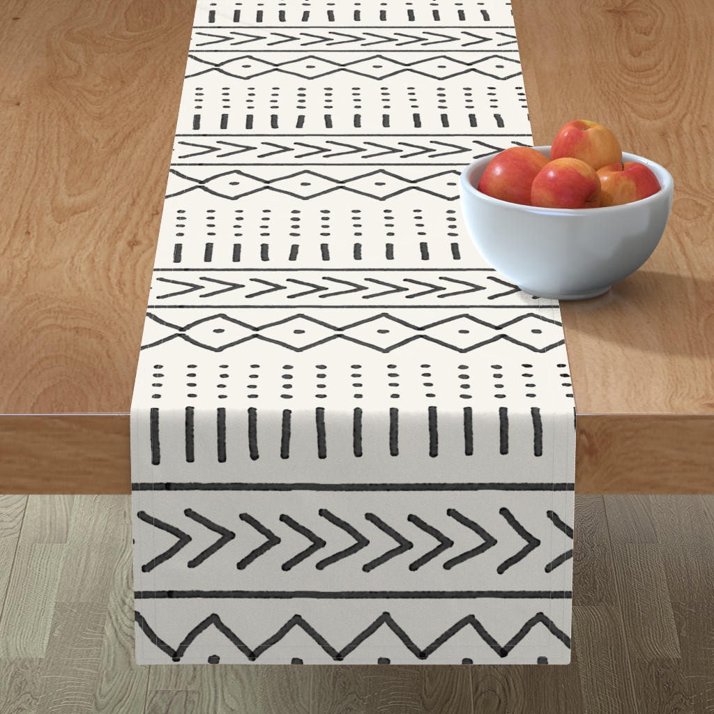 Mudcloth - Light Neutral Table Runner | Shutterfly