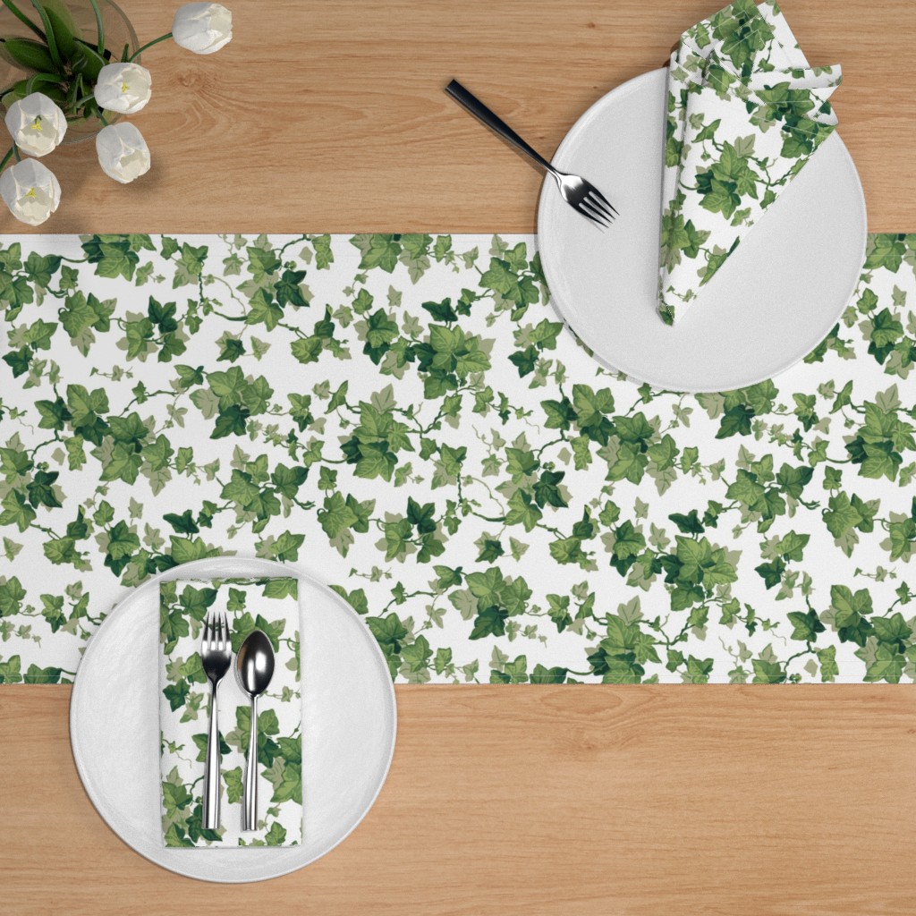 English Ivy - Green Table Runner | Shutterfly