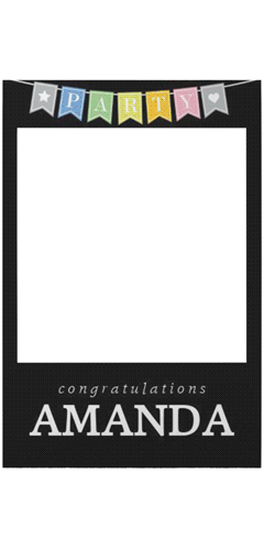 Party Bunting Banner Selfie Frame by Shutterfly | Shutterfly