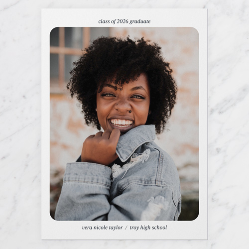 Rounded Corners 5x7 Stationery Card by Yours Truly | Shutterfly