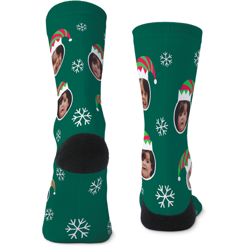 Festive Floating Faces Custom Socks by Shutterfly | Shutterfly