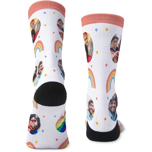 Floating Faces and Rainbows Custom Socks by Shutterfly | Shutterfly