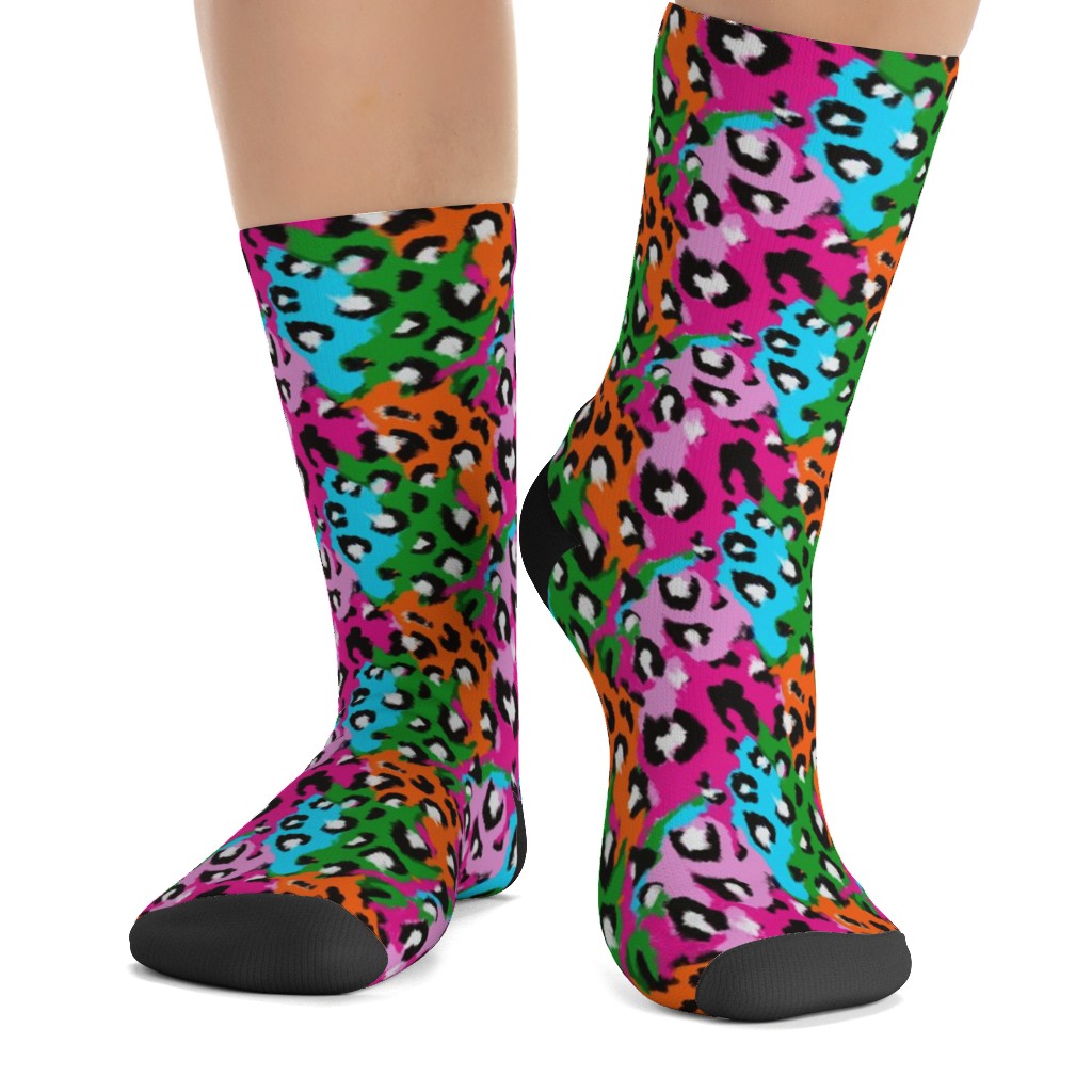 Leopard Print - Multi Custom Socks | Shutterfly