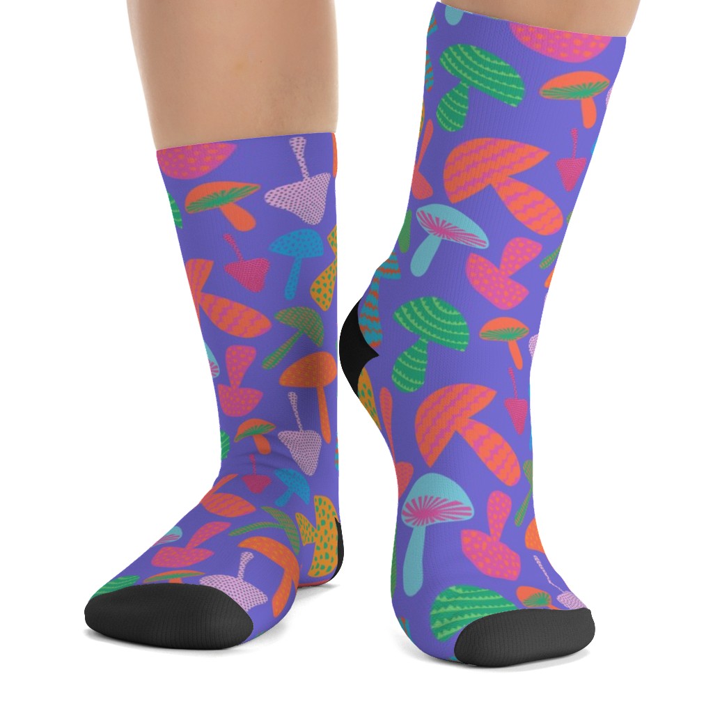 Mushroom Tossed - Bold Custom Socks | Shutterfly