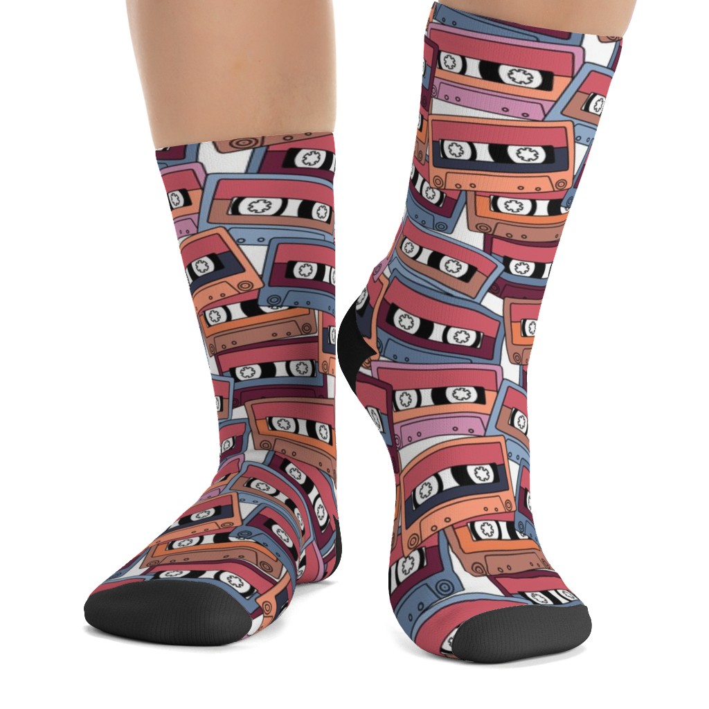 Retro Audio Tape Cassette Custom Socks | Shutterfly
