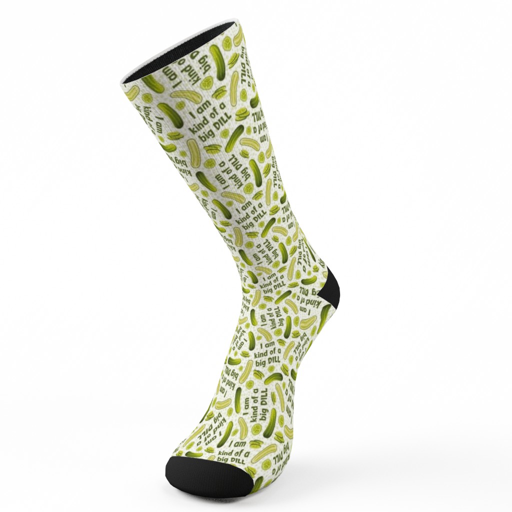 I'm Kind of a Big Dill Pickles - Green Custom Socks | Shutterfly