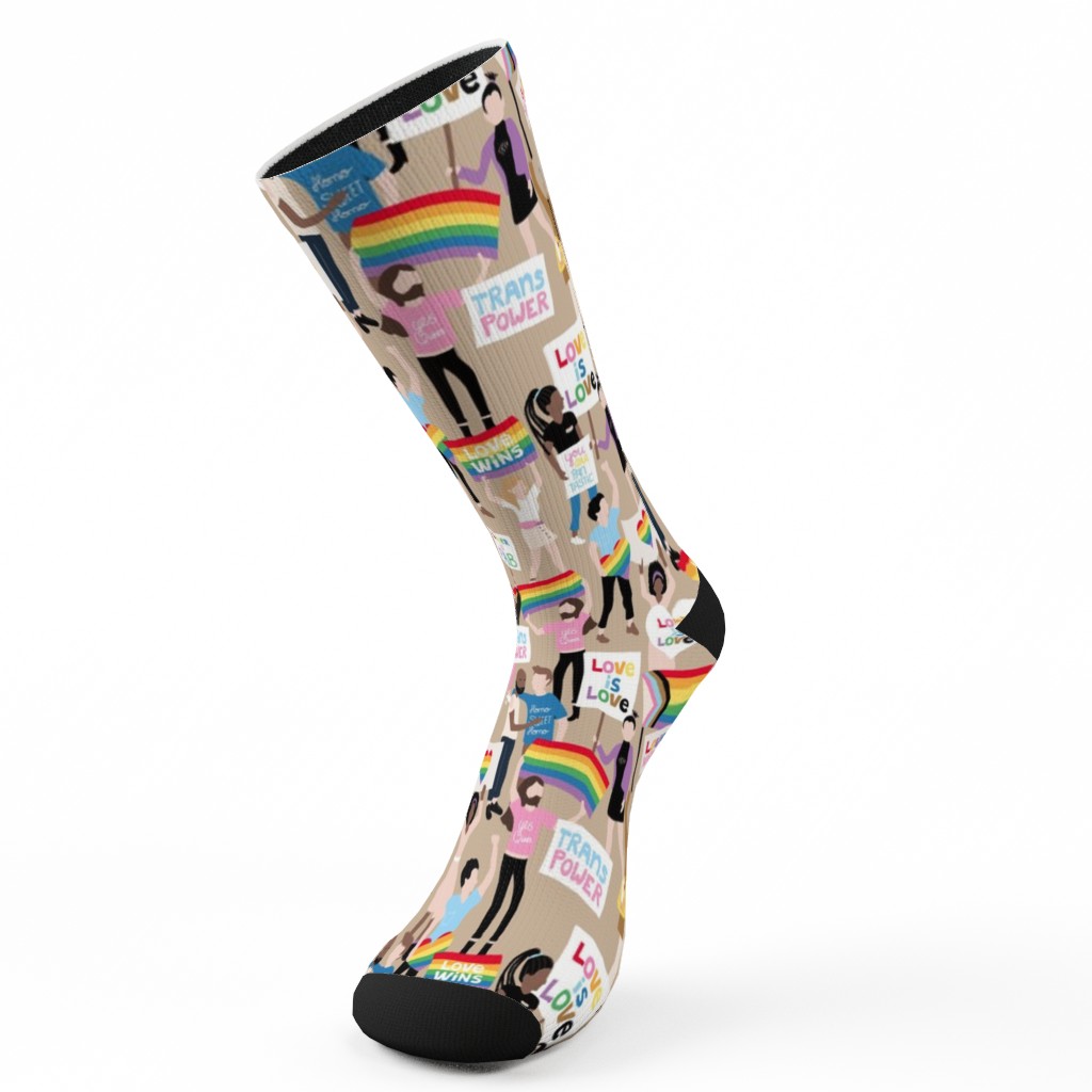 Pride Lgbtq Rainbow Flag Custom Socks | Shutterfly