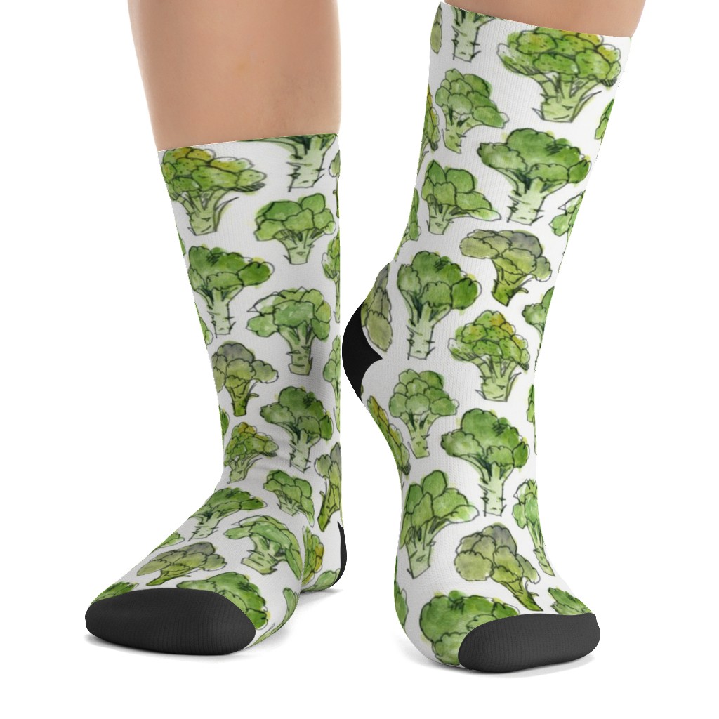 Broccoli - Green Custom Socks | Shutterfly