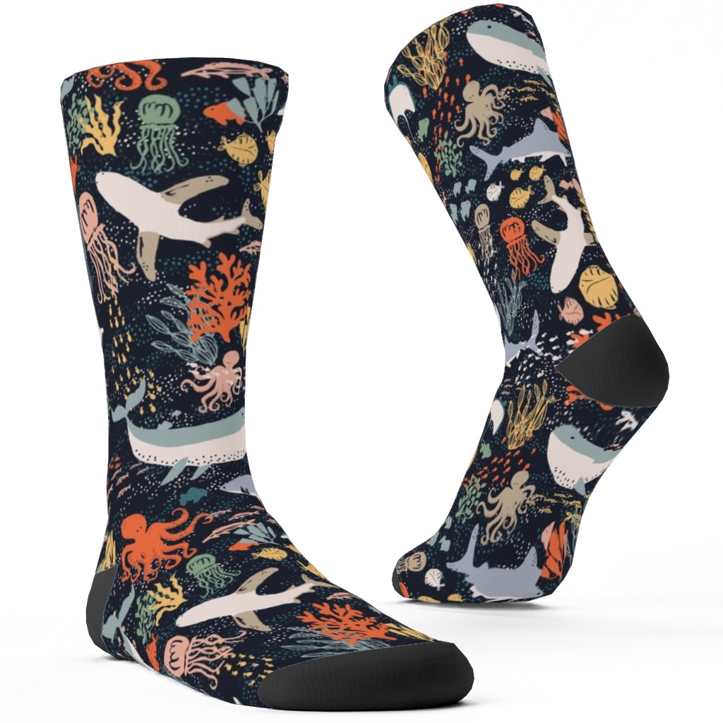 Marine Life - Multicolor Custom Socks | Shutterfly