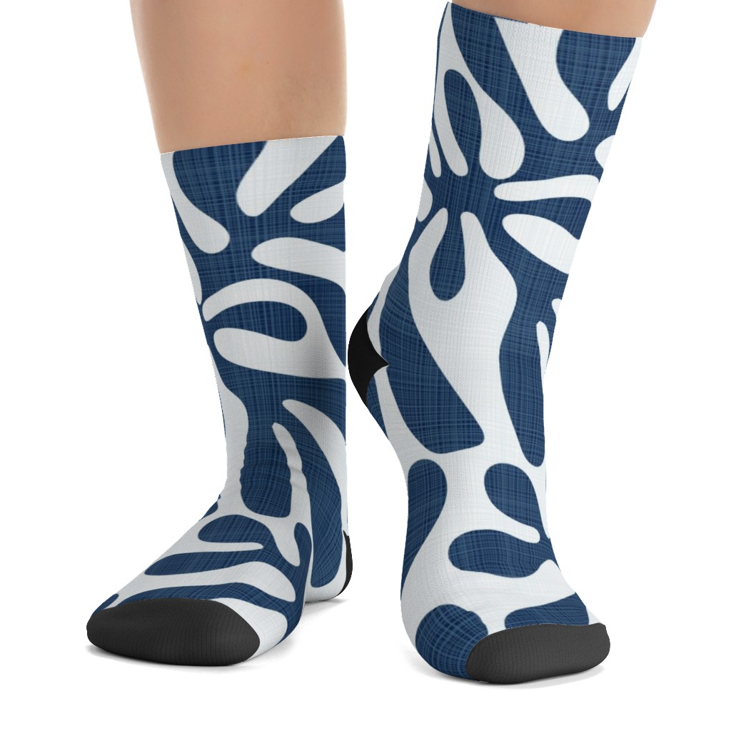 Block Print Texture Custom Socks | Shutterfly