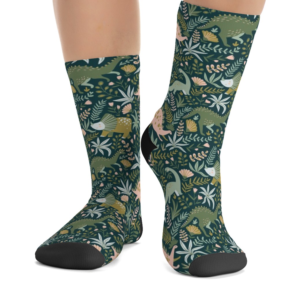 Dino - Green Custom Socks | Shutterfly