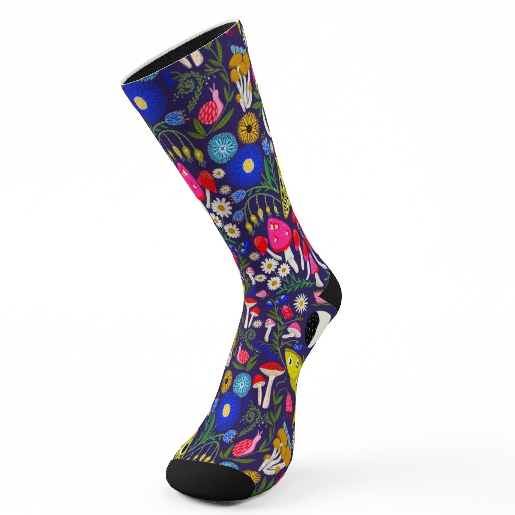 Moth Moon Mushroom - Multicolor Custom Socks | Shutterfly