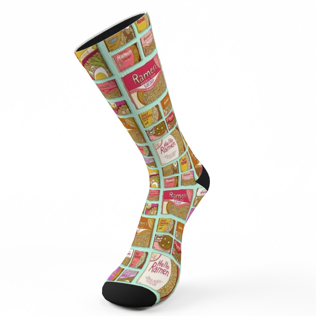Ramen Noodle Packets Custom Socks | Shutterfly