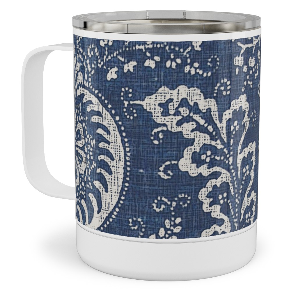 Antibes Batik - Blue Stainless Steel Mug | Shutterfly