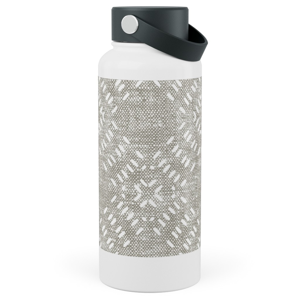 Modern Farmhouse Tile - Neutral Stainless Steel Wide Mouth Water Bottle ...