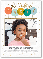 5x7 Custom Birthday Invitations | Party Invites | Shutterfly
