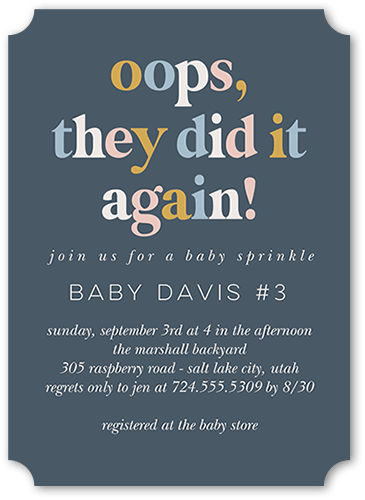 Baby Shower Shimmer Invitations | Shutterfly