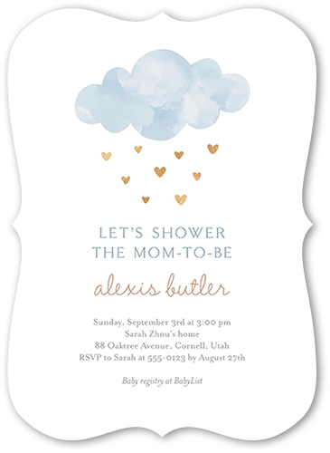 Baby Shower Shimmer Invitations | Shutterfly