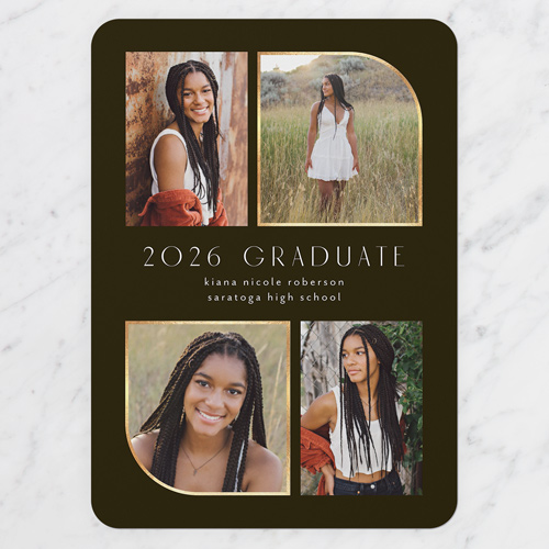 Arched Grad 5x7 Stationery Card by Yours Truly | Shutterfly
