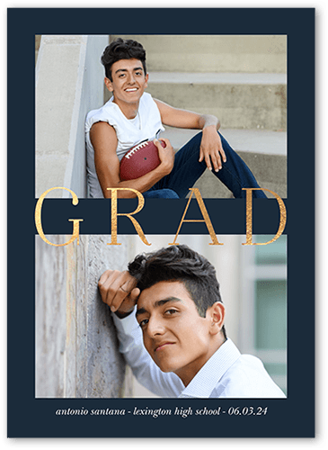 Resplendent Grad 5x7 Stationery Card by Yours Truly | Shutterfly