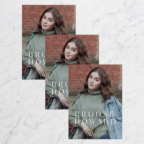 Name Overlay 5x7 Stationery Card by Yours Truly | Shutterfly