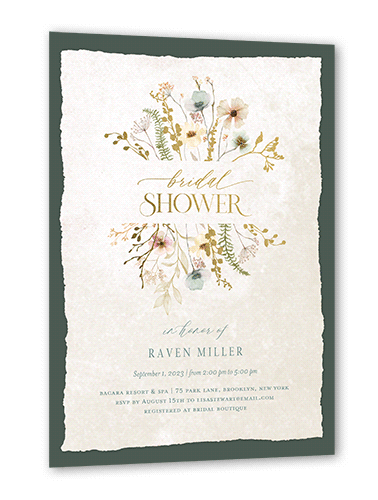 Wild Greenery 5x7 Stationery Card by Lady Jae | Shutterfly