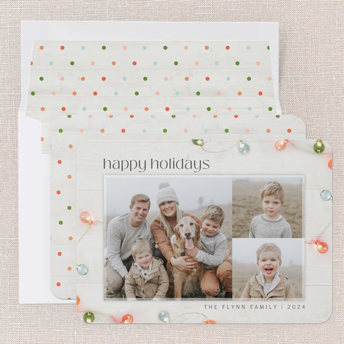 Xmas Lights 5x7 Stationery Card by Petite Lemon | Shutterfly