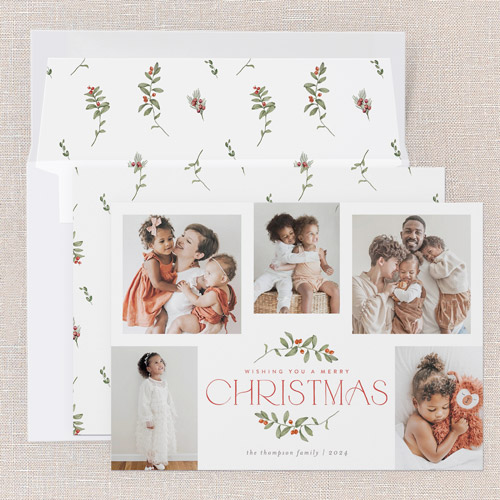 Enclosed Holly 5x7 Folded Card by Lady Jae | Shutterfly