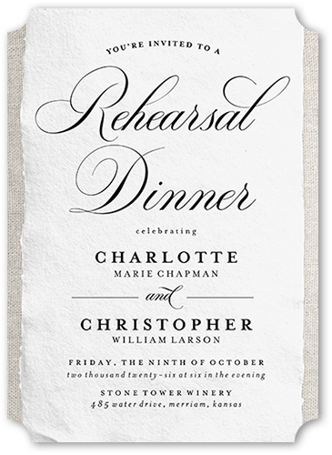 Baroque Border 5x7 Stationery Card by Yours Truly | Shutterfly