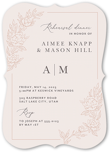 Floral Design For Invitation Card | Shutterfly