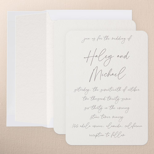 All Script 5x7 Stationery Card by Yours Truly | Shutterfly
