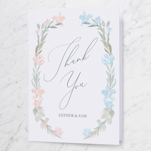 Gentle Floral Frame 3x5 Folded Card by Hello Little One | Shutterfly