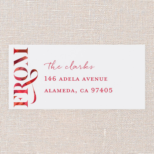 Lively Plaid Address Label by Lady Jae Designs | Tiny Prints