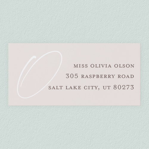 Stacked Footer Address Label by Kelli Hall | Tiny Prints