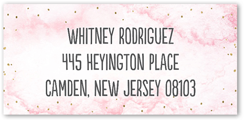 Bonjour Girl Address Label by Sarah Hawkins Designs | Tiny Prints