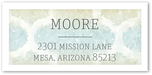 Stylish Watercolor Statement Unique Address Labels | Tiny Prints