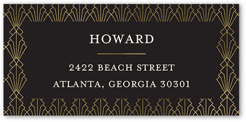 Elegant Decor Address Label by Float Paperie | Tiny Prints