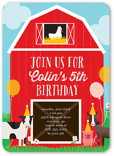 Invitations & Announcements Paper & Party Supplies Barn Invitation etna ...
